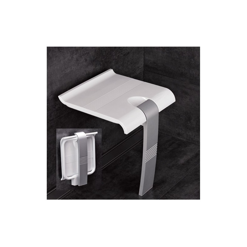 Siège de douche Pellet amovible ARSIS rabattable - Tous ergo Siège de douche Pellet amovible ARSIS rabattable - Tous ergo