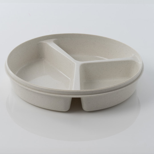 Assiette 3 compartiments avec couvercle - Tous Ergo