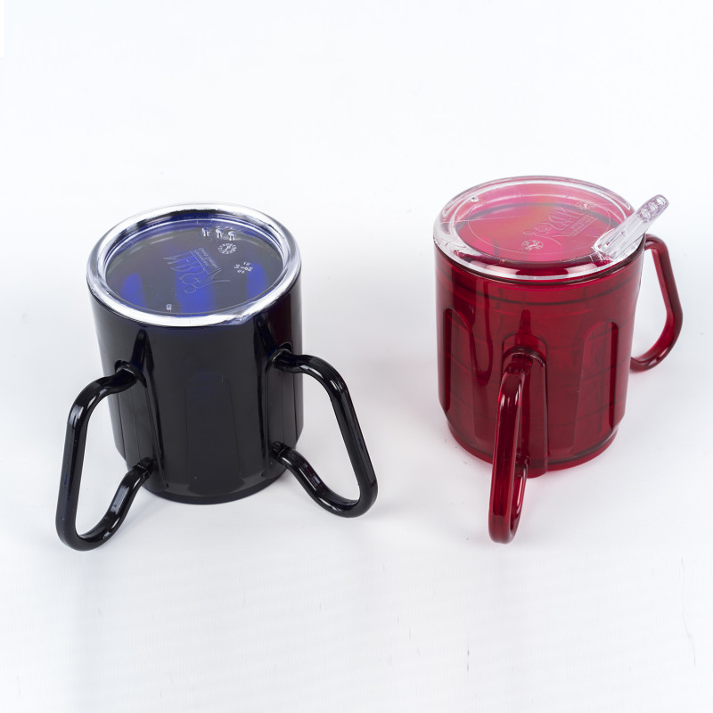 Couvercle pour tasse avec anses amovibles - Verre ergonomique et gobelet