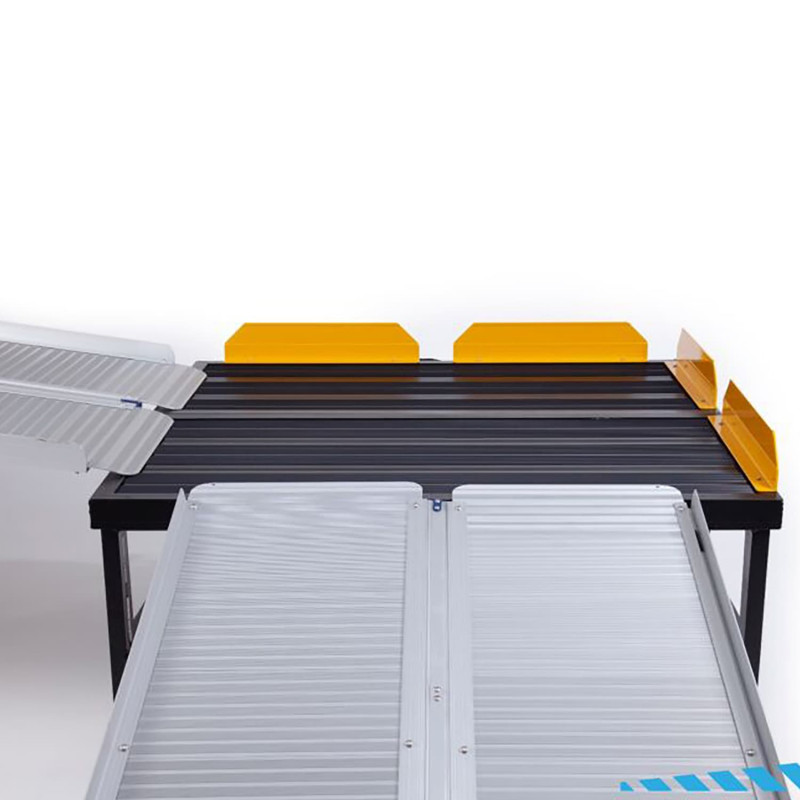 Plateforme d'accès réglable en aluminium - Rampe d'accès large