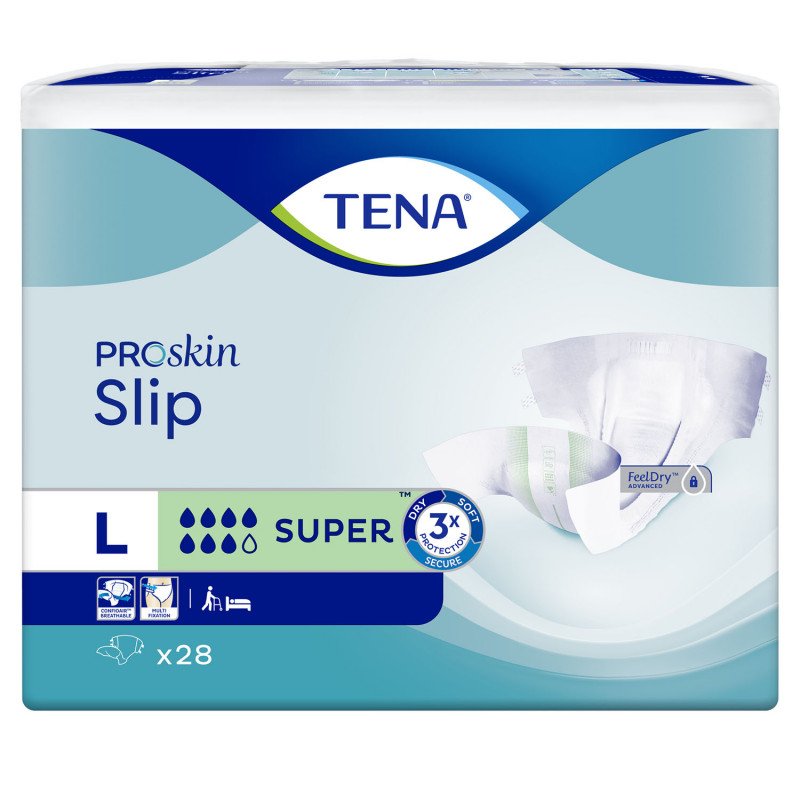 3 paquets - TENA ProSkin Slip Super Large - 84 unités