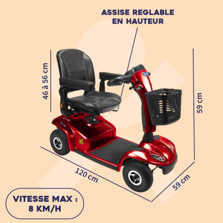 Scooter electrique Invacare Leo Scooter handicap senior Tous Ergo