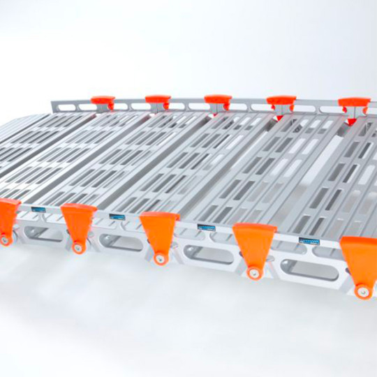 Rampe d'accès modulaire et enroulable Roll-a-ramp