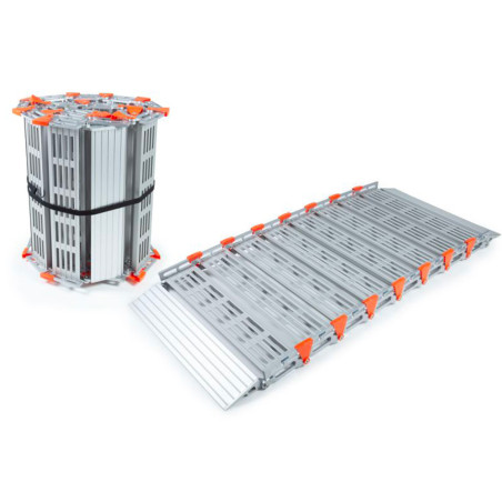 Rampe d'accès modulaire et enroulable Roll-a-ramp