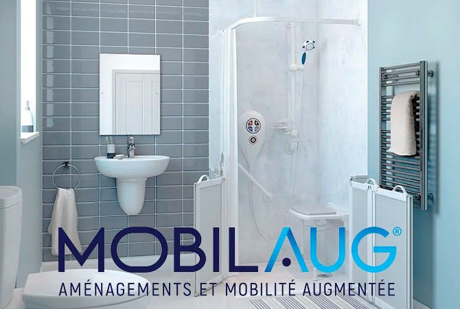 Installation douche PMR adaptée - MOBILAUG